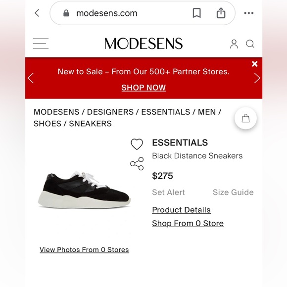 Essentials | Shoes | Authentic Essentials By Fear Of God Black Distance ...